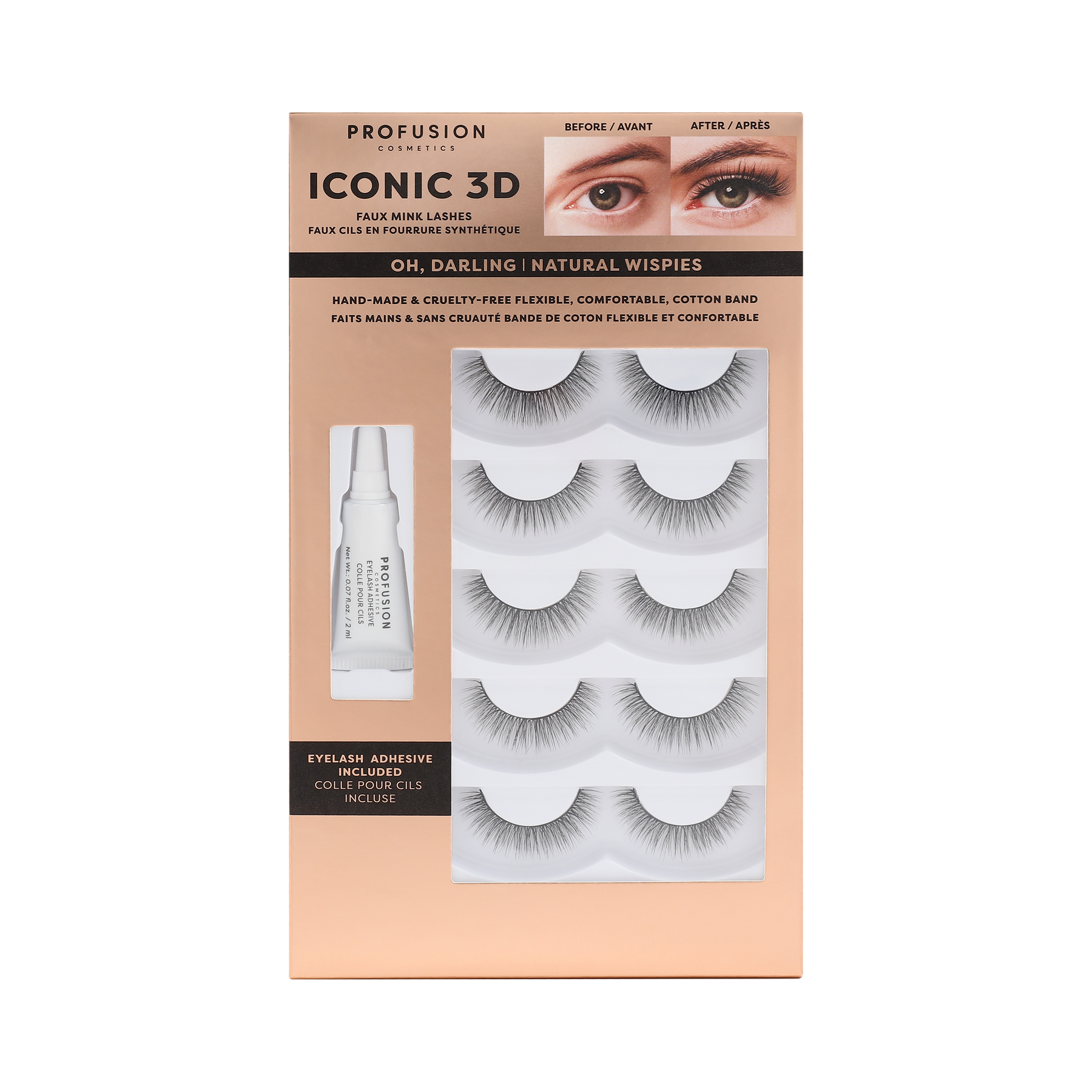 Profusion Iconic 3D Faux Mink Lashes 6pc Set