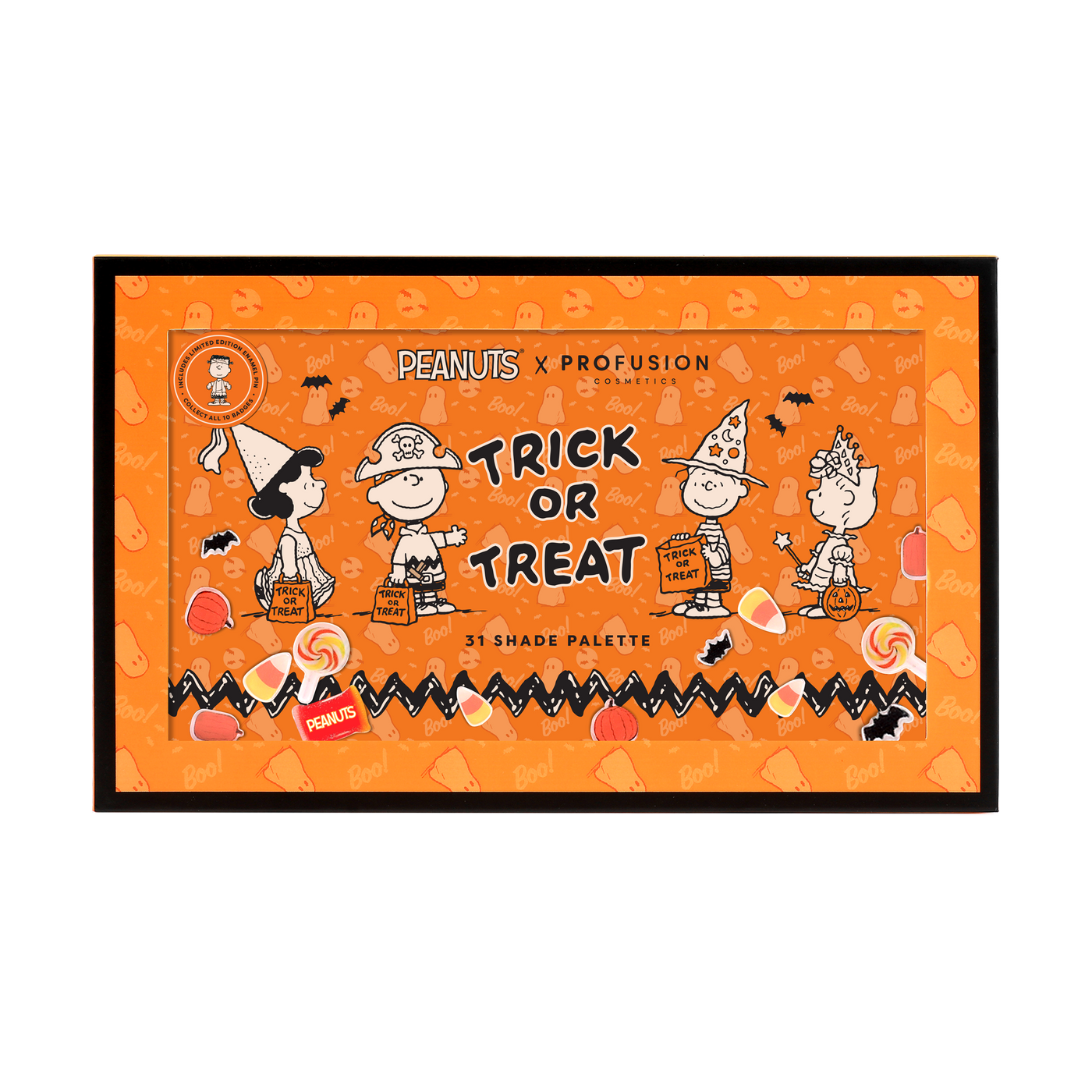 Peanuts Halloween | Trick or Treat 31 Shade Palette - Profusion Cosmetics
