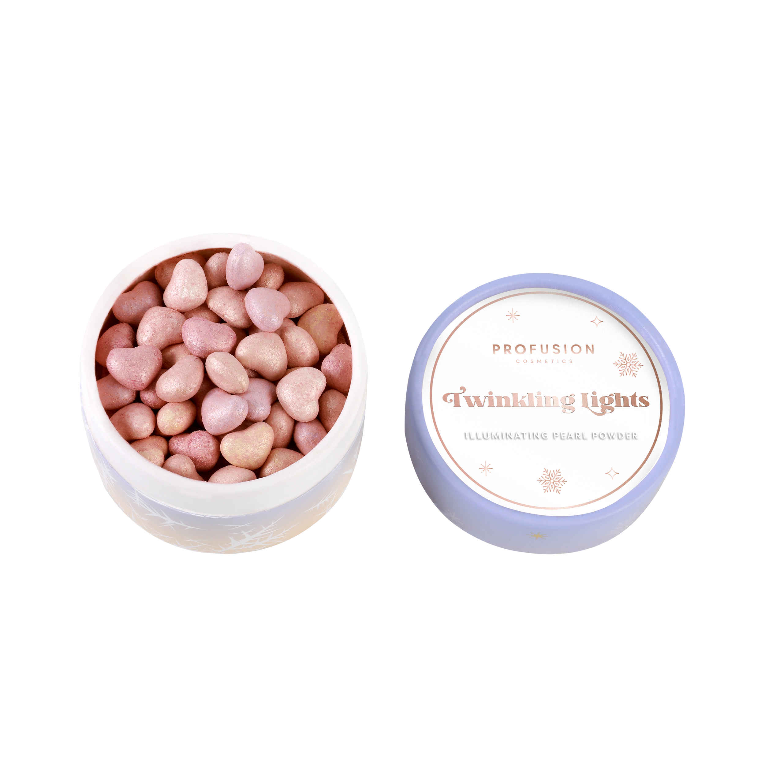 Twinkling Lights Powder Puff Set | Frosted Snow Sparkle