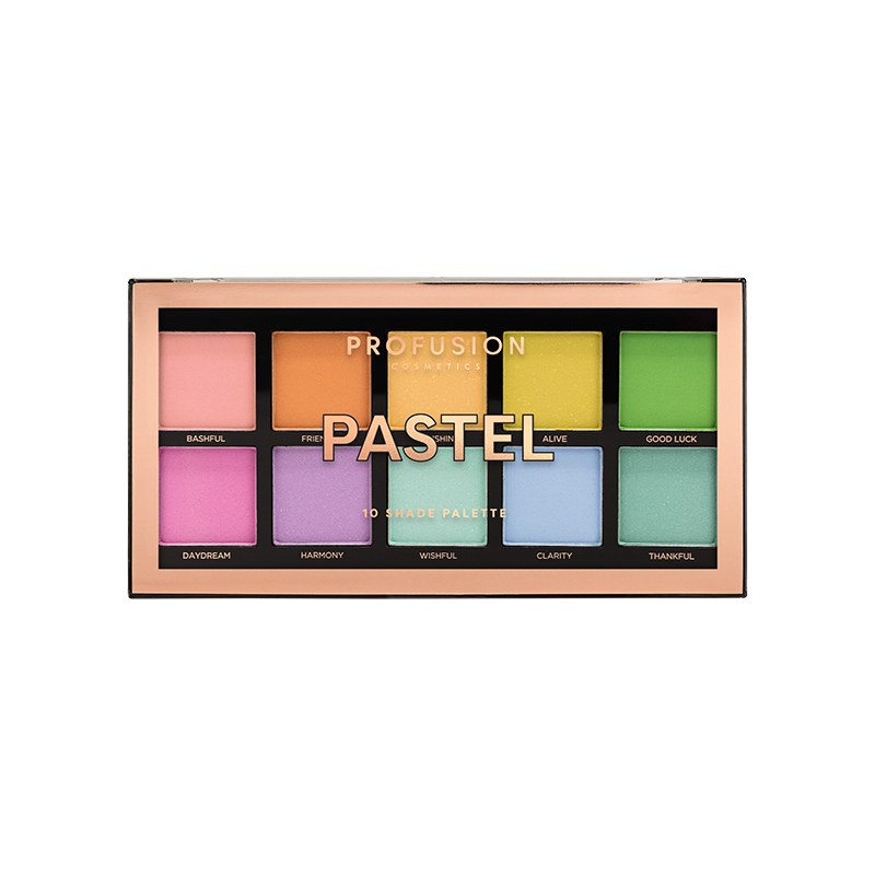 Pastel 10 shade palette | Profusion Cosmetics